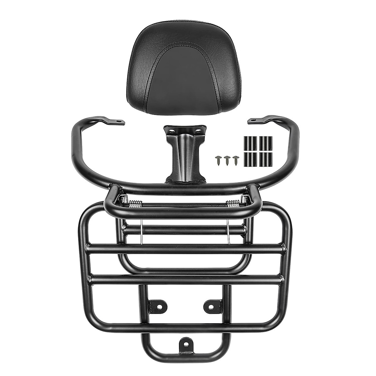 Scooter Rear Luggage Cargo Rack Adapter w/Passenger Backrest Back Rest Cushion Pad Sissybar Sissy Bar for Ve-spa Primavera Sprint Elettrica 150 2014 2015 2016 2017 2018 2019 2020 2021 2022