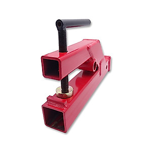 WSays Clamp On Trailer 2" Mount Receiver Hitch Adapter Compatible with Deere Bobcat Tractor Bucket Skid Steer