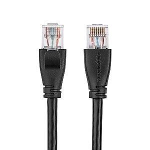 TP-Link AV600 Powerline Ethernet Adapter - Plug&Play, Power Saving, Nano Powerline Adapter(Tl-PA4010 Kit) with AmazonBasics RJ45 Cat-6 Ethernet Patch Internet Cable - 10 Feet (3 Meters) Bundle