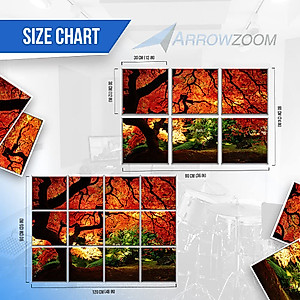 Arrowzoom 6 Felt Wall Art Acoustic Panel Display Stylish Decorative Acoustical Tiles Noise Reduction Recording Studio Room Home Treatment Strong Adhesive DIY Nature Design C 23.6 x 35.4 in AZ1228