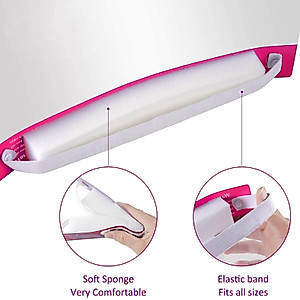 HUHETA Kids Face Shield 2 Pack, Protective Safety Mask for Children, Transparent Anti-Fog Full Face Shield, Face and Eye Protection, Vacuum Packaged (Pink)