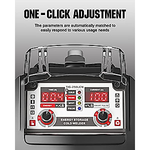 ANDELI TIG Welder 220V Energy Storage Cold Welding Machine with Hot/Cold/TIG Pulse Cold TIG Welding Machine TIG-250CLN