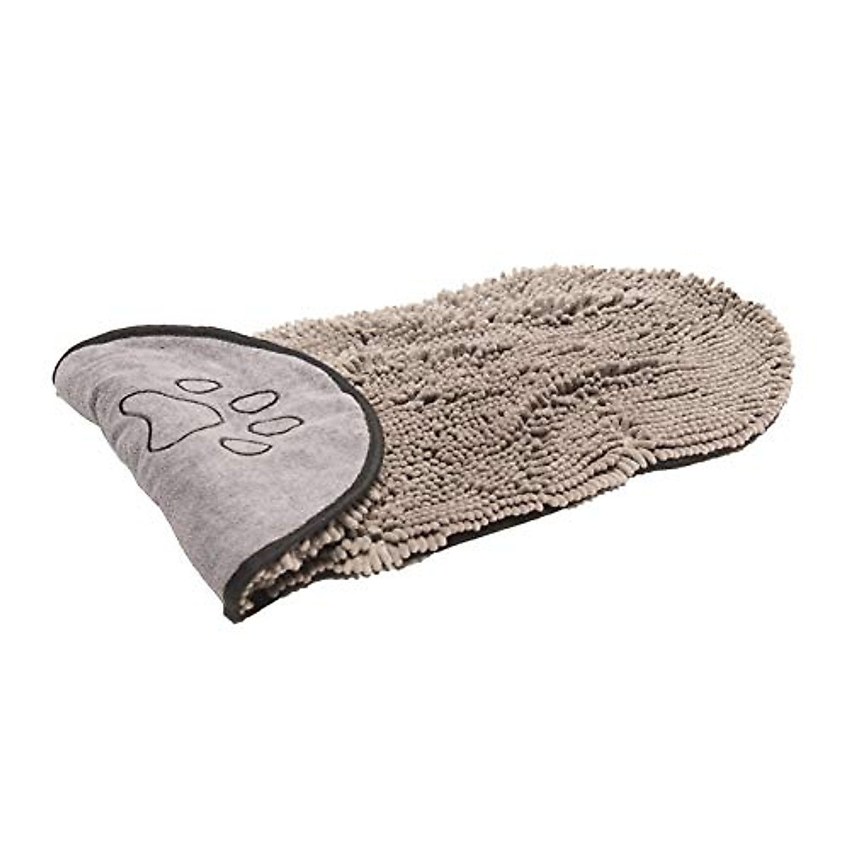 Dog Gone Smart Shammy Dog Towels For Drying Dogs - Heavy Duty Soft Microfiber Bath Towel - Super Absorbent, Quick Drying, & Machine Washable - Must Have Dog & Cat Bathing Supplies | Grey 13x31