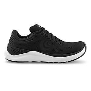 Topo Athletic Women's Ultrafly 4 Comfortable Lightweight 5MM Drop Road Running Shoes, Athletic Shoes for Road Running, Black/White, Size 9