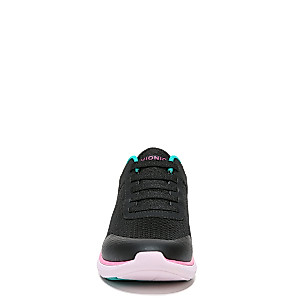 Vionic Women's Vortex Krisha Comfortable Leisure Shoes- Supportive Walking Sneakers That Include Three-Zone Comfort with Orthotic Insole Arch Support Black 9.5 Medium