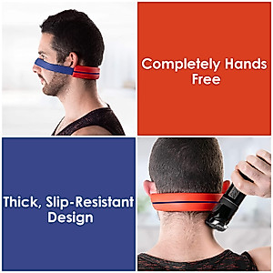Linkidea Beard Shaper Neckline Guide & Trimmer Kit with Stencil for Men's Goatee and Mustache Grooming