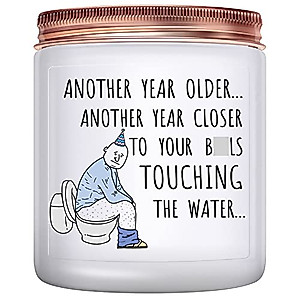 30th 40th 50th 60th Birthday Day Gifts for Men Funny Birthday Present Gifts Brother Son Husband Boyfriend Naughty Gifts for Him, Black Cedarwood & Juniper Scented Candles