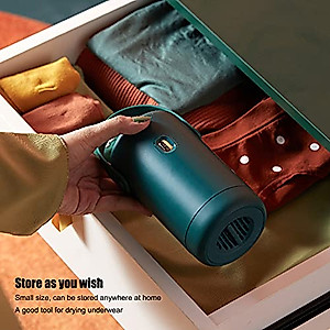 FASJ Clothes Dryer, Mini Portable Electric Dryer Machine 2 Gears Adjustable 5L Capacity for Ladies Underwear/Gym Clothes/Socks/Panties, Travel Size Smart Dryer for Home Apartments Dorm Camping(Green)