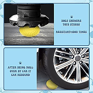 TAUCHGOE Interactive Dog Balls, Dog Toys for Boredom and Stimulating, Dog Toys for Aggressive Chewers, Safer for Dog's Mouths, for Large Medium Small Puppy, Training Catch & Fetch