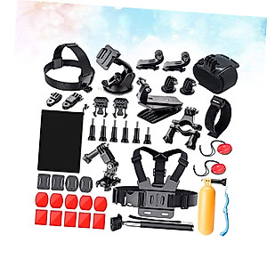 Mikikit Action Camera Accessory Kit 42PCs Set Complete Action Camera Accessories Selfie Stick for Camera