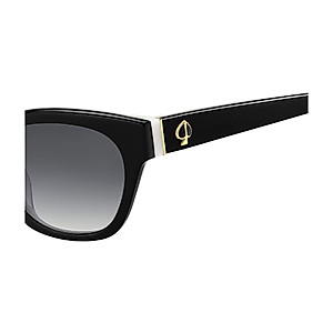 Kate Spade New York Women's Jerri/S Cat Eye Sunglasses, Black/Gray Shaded, 50mm, 18mm
