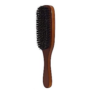 Beard Brush 100% Boar Bristle Hair Brush Beard Straightener Brush Make Beard Soften Clean Durable Wood Handle for itchy beard