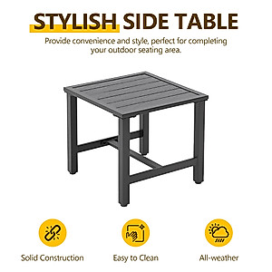 RoyalCraft 7PCS Rattan Patio Conversation Set with Swivel Chair and Coffee Table, All Weather Outdoor Sofa with Removable Cushions & Metal Frame, Rocking Chairs for Lawn Garden Backyard, Beige