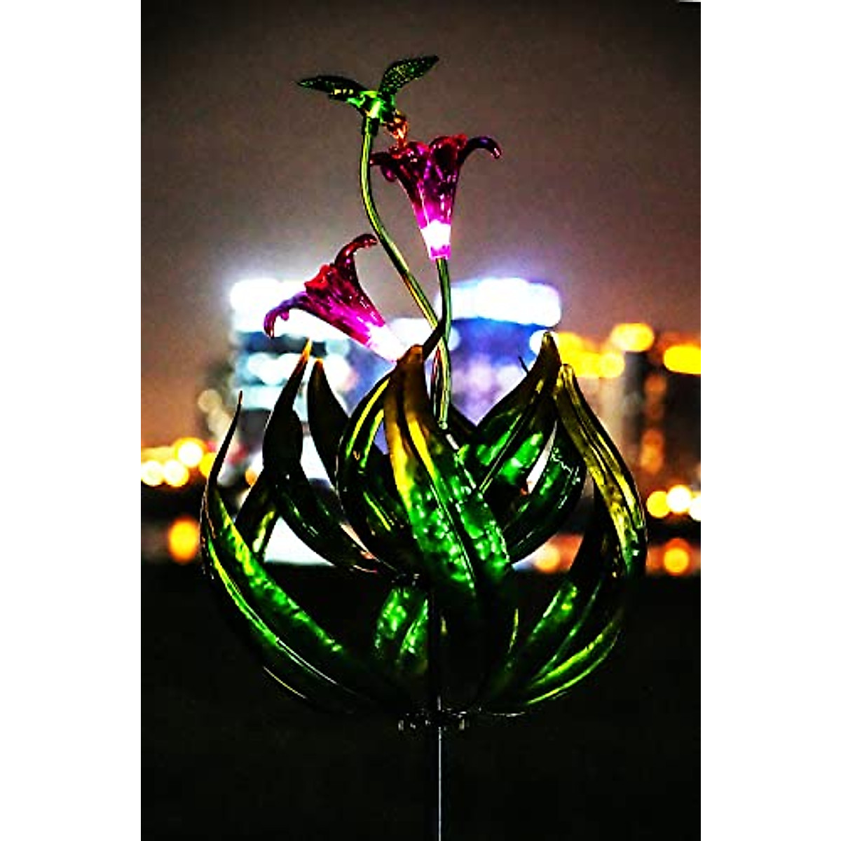 Wind Spinners for Yard and Garden Decor for Outside Garden Sculptures & Statues Metal Windmill for The Yard Garden Decorations Outdoor Solar Lanterns
