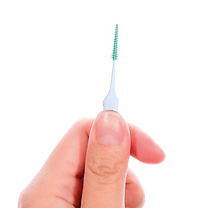 GUM Soft-Picks Original, Easy to Use Dental Picks for Teeth Cleaning and Gum Health, Disposable Interdental Brushes with Convenient Carry Case, Dentist Recommended Dental Picks, 50ct