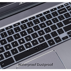 Keyboard Cover for Acer Chromebook 315 CB315 15.6 & Chromebook 715 CB715 15.6 inch with Numeric Keypad, Acer Chromebook 17.3" 317 CB317 Skin Protector, Black