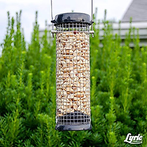 Lyric Peanut Pieces Wild Bird Seed - No Waste Bird Food - Attracts Titmice, Woodpeckers, Chickadees & More - 15 lb bag