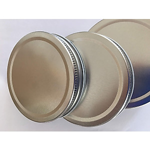 12 pack Mason Jar Lids Regular Mouth, Leak Proof and Secure (12, Regular Mouth)