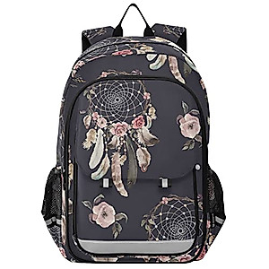 ALAZA Watercolor Ethnic Boho Floral Backpack Daypack Bookbag