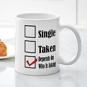 CafePress Single Ready To Mingle Mugs Ceramic Coffee Mug, Tea Cup 11 oz
