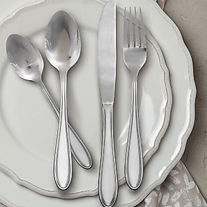 Hampton Forge Lincoln 46 Piece Set with Caddy, 5.80 LB, Metallic