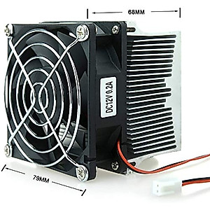 TX Aluminium Heatsink Cooling Fan+44mm Lens 60 Degree for 50W 100W LED Chip (Heatsink+60 Degree Lens)