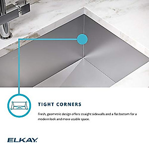 Elkay Crosstown 16 Gauge Stainless Steel, 30-1/2" x 18-1/2" x 10" Single Bowl Undermount Sink Kit