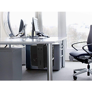 Monoprice PC Tower Holder - Adjustable Under Desk Mount, Designed for Use with Sit-Stand Desks - Workstream Collection