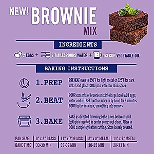 Blue Diamond Almonds Gluten-Free Almond Flour Baking Mix, Chocolate Brownie, Multicolor, 13.1 Oz