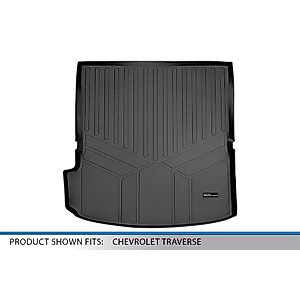 MAXLINER All Weather Custom Fit Cargo Trunk Liner Floor Mat Behind 2nd Row Black Compatible with 2018-2023 Chevrolet Traverse