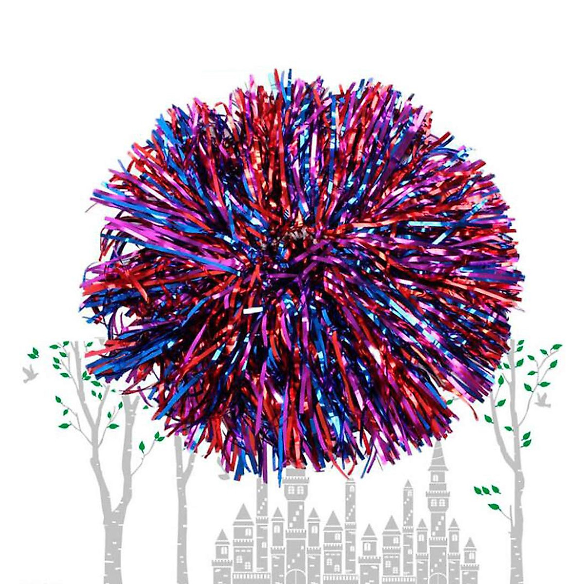 VASANA 4PCS 2 Pairs Bike Handlebar Streamers for Boys and Girls Kids Baby Bicycle Accessories Bicycle Tassel Ribbon for Bikes Handlebars