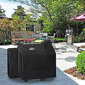 Jiesuo Grill Cover for Pit Boss Pellet Grill, Pitboss 820 Deluxe Pro Series Grills, Heavy Duty Waterproof Grill Cover for Pit Boss Pellet Grill