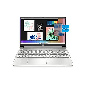 HP15.6 Inch Laptop, Intel Iris Xe Graphics, 12th Generation Intel Core Processor, 8 GB RAM, 256 GB SSD, Diagonal Full HD Display, Windows 11 Home, Dual Array Microphones, Wi-Fi 6 (15-dy5024nr, 2022)