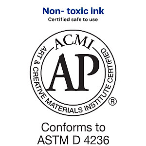 Avery Carter's Foam Stamp Pad, 2.75 x 4.25 Inch, Black, 1 Pad (21381)