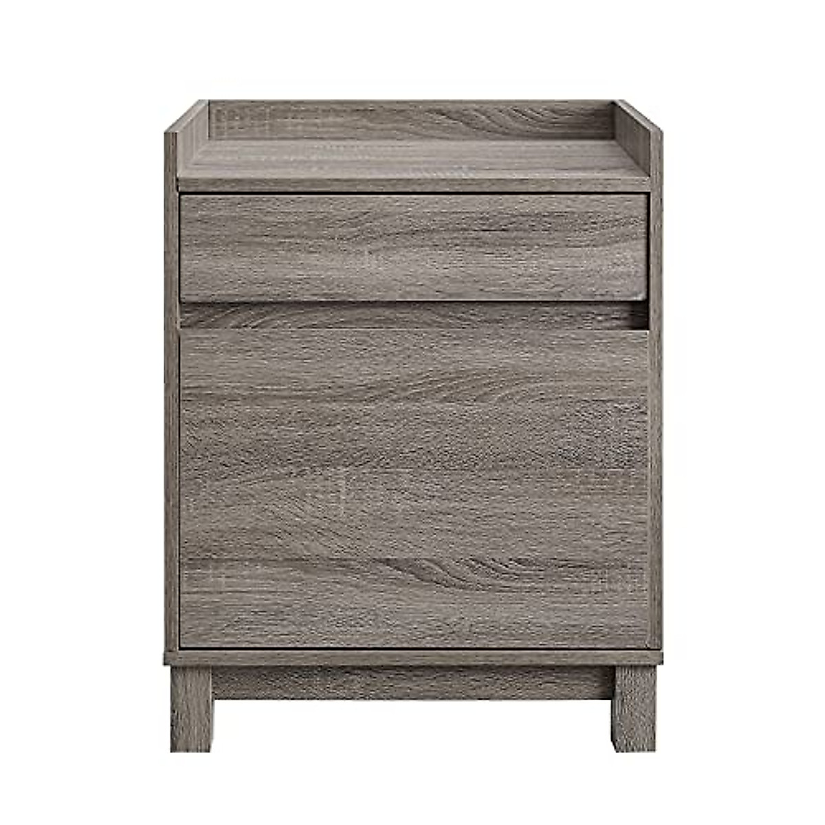 Linon Tracey Filing Cabinet, 22"W x 17.2"D x 27"H, Gray