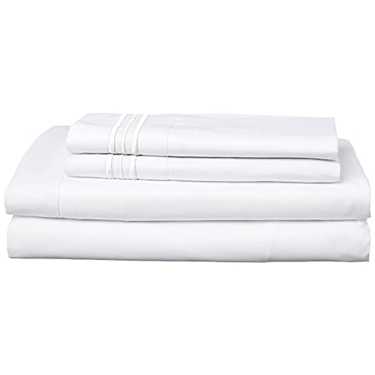 King Size Sheets - Breathable Luxury Bed Sheets with Full Elastic & Secure Corner Straps Built In - 1800 Supreme Collection Extra Soft Deep Pocket Bedding, Sheet Set, EXTRA DEEP pocket - King, White