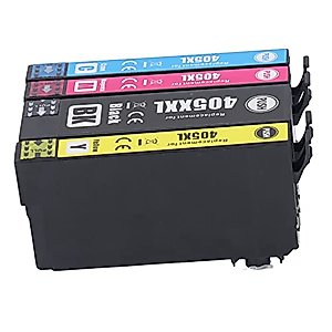 Fafeicy 4Pcs Printer Ink Cartridge, BK C M Y Output Printer Ink Cartridge Set, for Print Photos, Test Papers and Documents