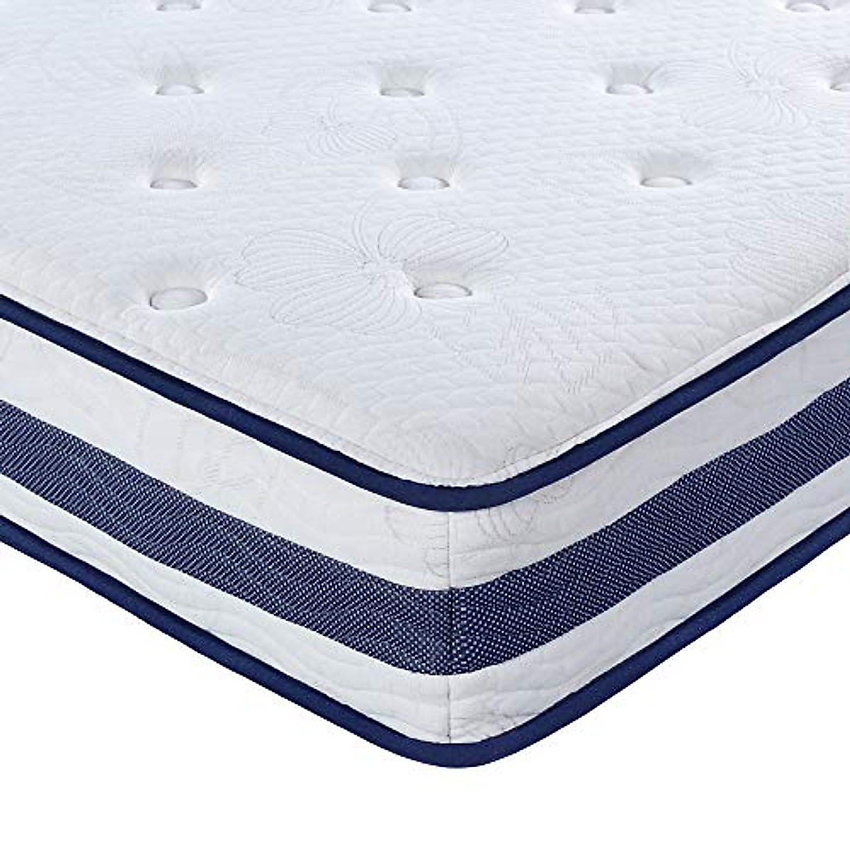 Olee Sleep 11 Inch Coastline Gel Memory Foam InnerSpring Hybrid Mattress, Mattress In a Box, CertiPUR-US Certified, King