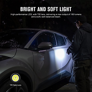 OLIGHT I1R 2 Pro Eos 180 Lumens EDC Rechargeable Keychain Flashlight, Powered by Built-in Rechargeable Battery with Type-C USB Cable, Slim Mini Handheld Light for Everyday Carry