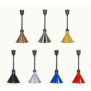 LINKANRUO Food Heat Lamp Commercial, Food Hanging Heating Insulation Lamp Buffet Insulation Lamp Potato Strips Barbecue Heating Lamp Insulation Station Lamps