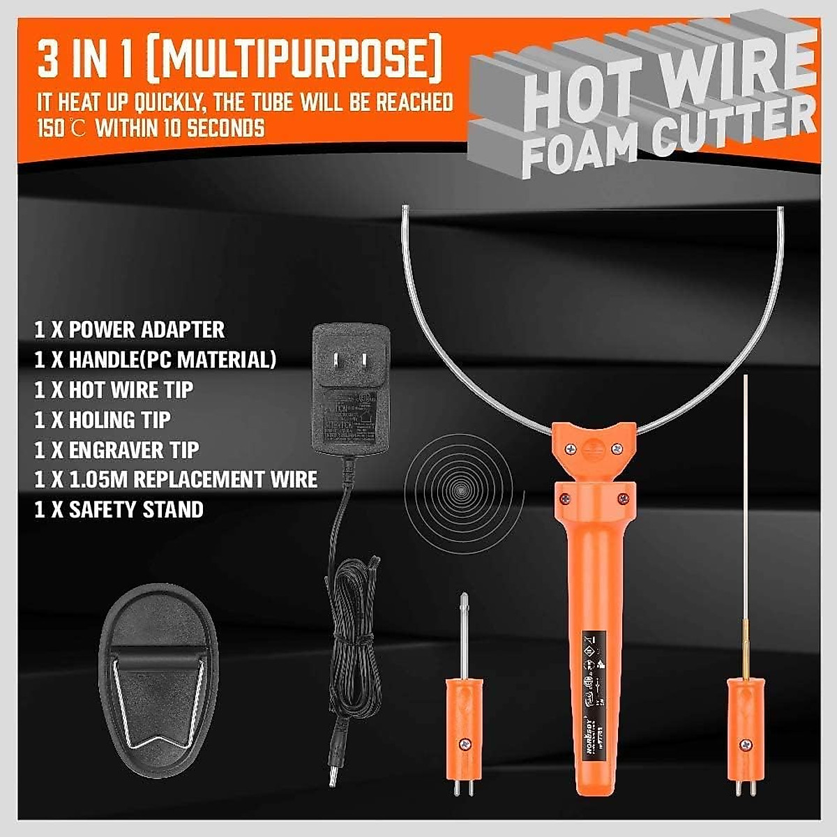 HORUSDY 3-IN-1 Hot Wire Foam Cutter, Foam Cutter Electric Cutting Machine Pen Tools Kit