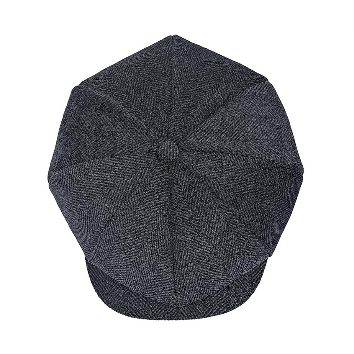 jerague Wool Newsboy Cap for Men Classic Vintage Gatsby Lvy Driving Hat Flat Hunting Cap Adjustable