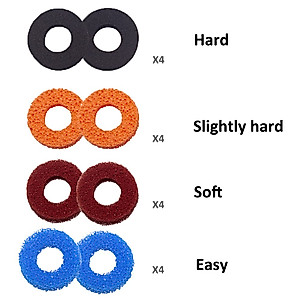 16PCS Aim Assist Target Motion Precision Control Rings Compatible with Playstation controller PS4 PS5 Controller - 4 Colors 4 Different Strength