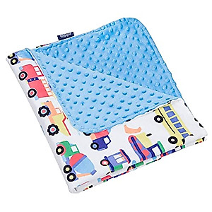 Wildkin Cotton Fitted Crib Sheet Bundle with Plush Throw Blanket (Trains, Planes & Trucks)