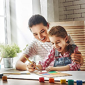 Small Paint Cup with Lids, Plastic Mini Paint Containers DIY Craft Storage Containers Craft Paint Cup for Paint Beads Seeds Clay or Others (25 Pieces)