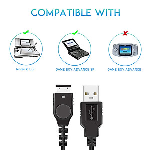 Xahpower Charger for Gameboy Advance sp, GBA SP Charger Cable Cord for Nintendo DS Original Console(NDS)/Game Boy Advance SP