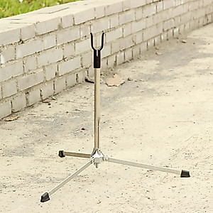 SOPOGER Archery Recurve Bow Stand Stainless Steel Heavy Duty Bow Holder Rack Legs for Recurve Bow Longbow Hunting Shooting