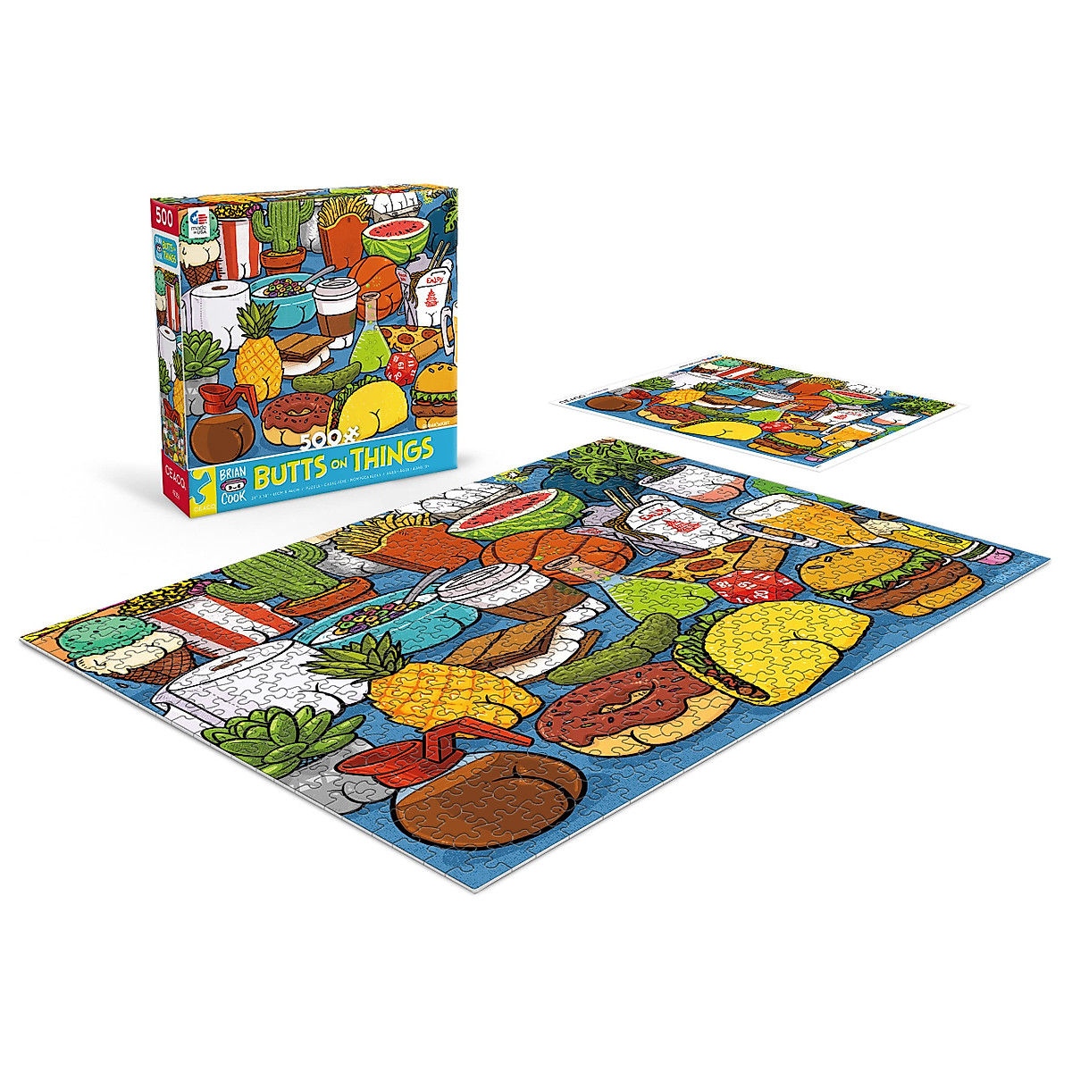 Ceaco - Brian Cook - Butts on Things - 500 Piece Jigsaw Puzzle
