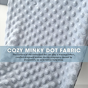 CDORANG Pregnancy Pillow, Full Body Maternity Pillow for Sleeping with Removable Washable Cover, Support for Back, Hips, Legs, Belly for Pregnant Women (Grey)