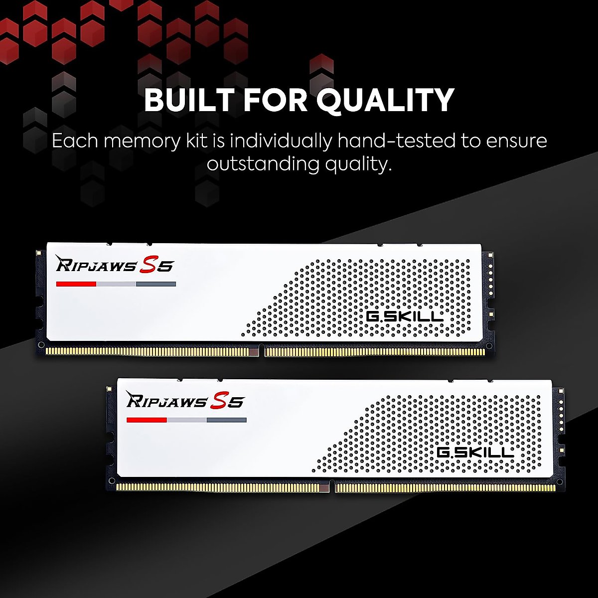 G.SKILL Ripjaws S5 Series (Intel XMP 3.0) DDR5 RAM 32GB (2x16GB) 5200MT/s CL36-36-36-83 1.20V Desktop Computer Memory UDIMM - Matte Black (F5-5200J3636C16GA2-RS5K)